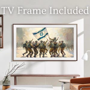 IDF Soldiers Painting Digital Download, IDF Dancing With the Flag Print ...