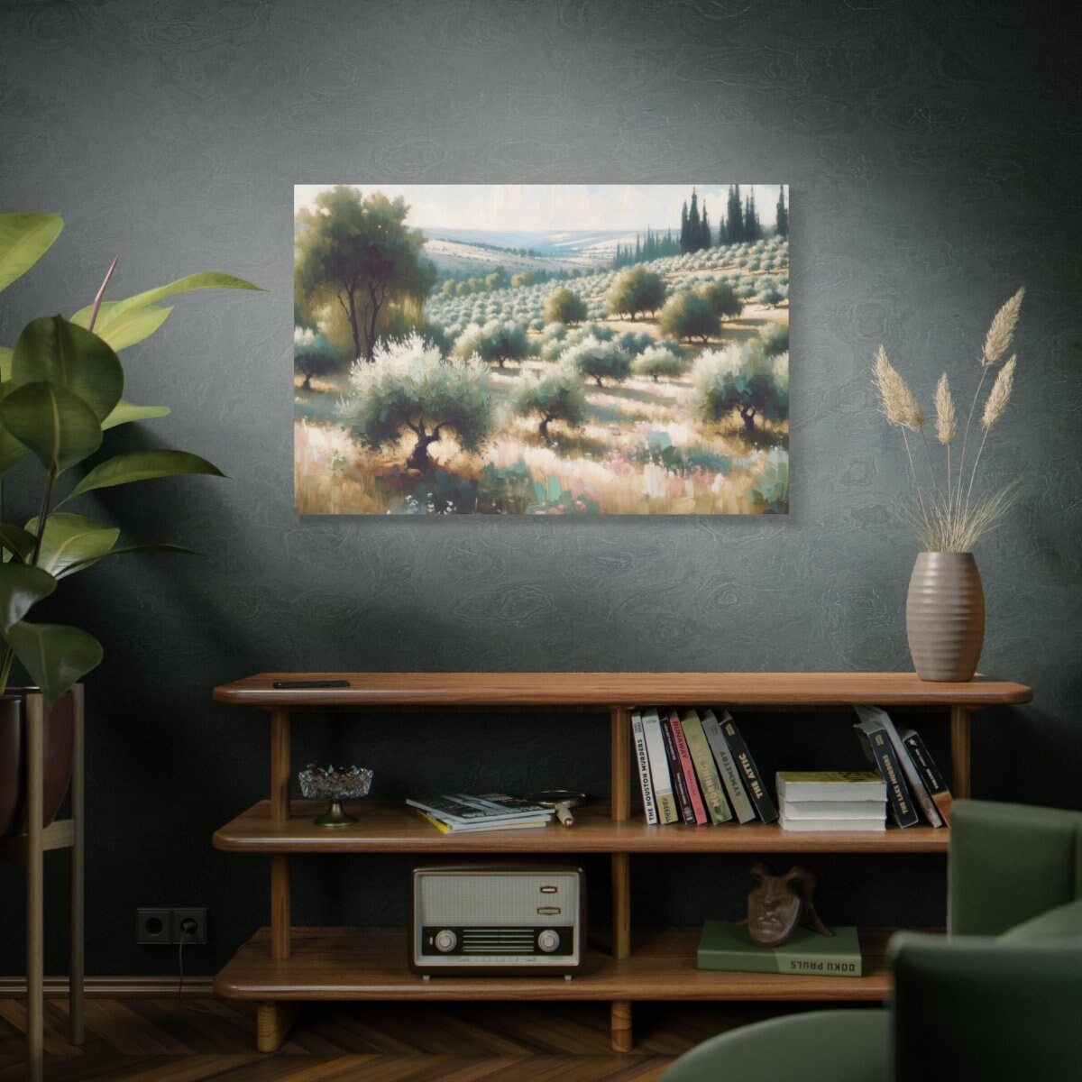 Israel Galil Mountains Painting Canvas, Israeli Wall Art Canvas Print ...