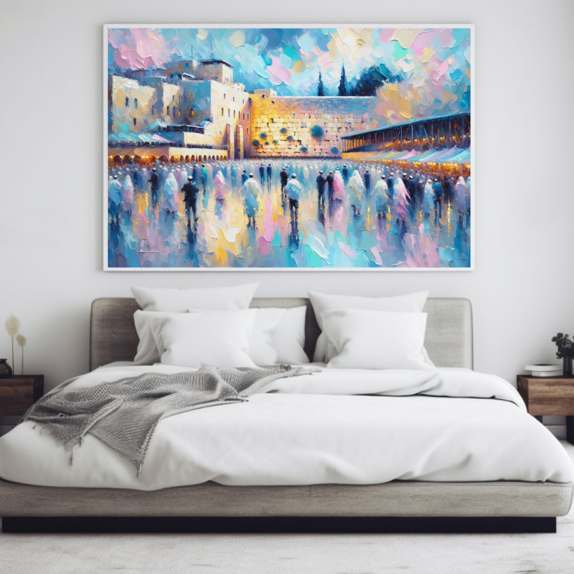 Kotel Pastel Painting Digital Download Print, Western Wall Jerusalem ...