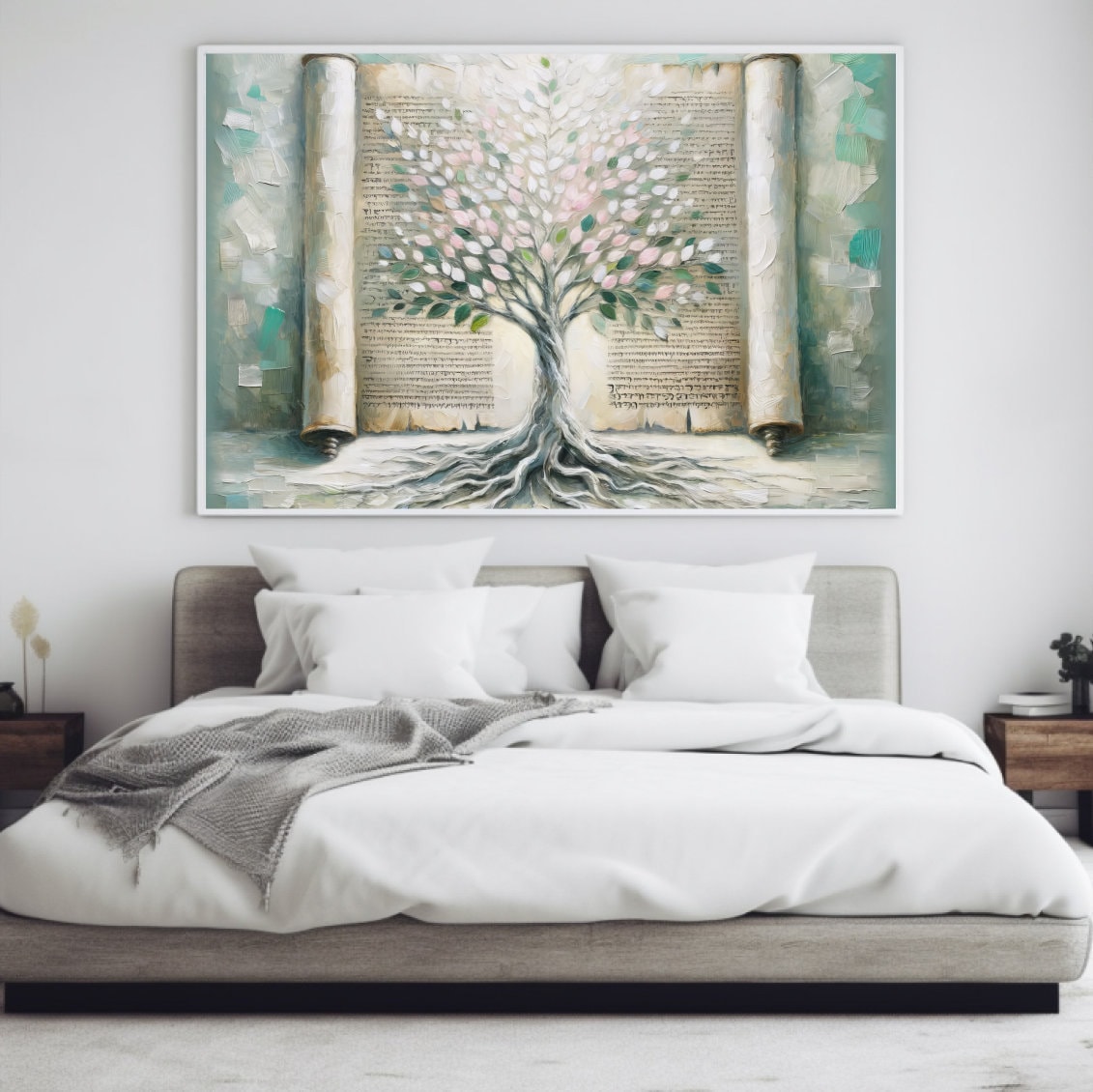 Judaica Tree Painting Digital Download, Jewish Tree of Life Print Torah ...