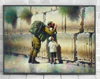 IDF Soldiers Painting Digital Download, IDF Dancing With the Flag Print ...