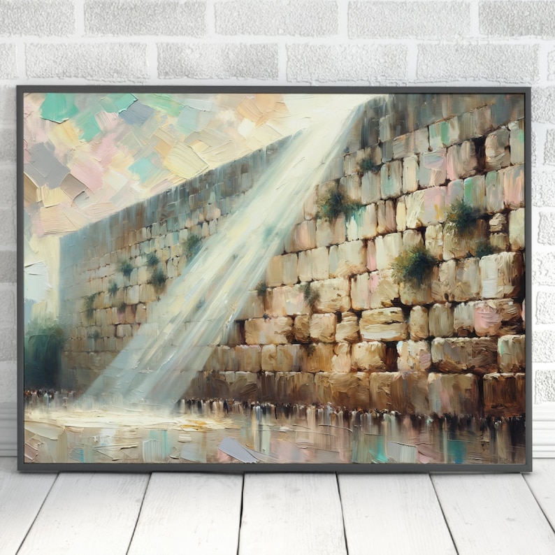 Kotel Light Painting Digital Download Print, Western Wall Jerusalem ...