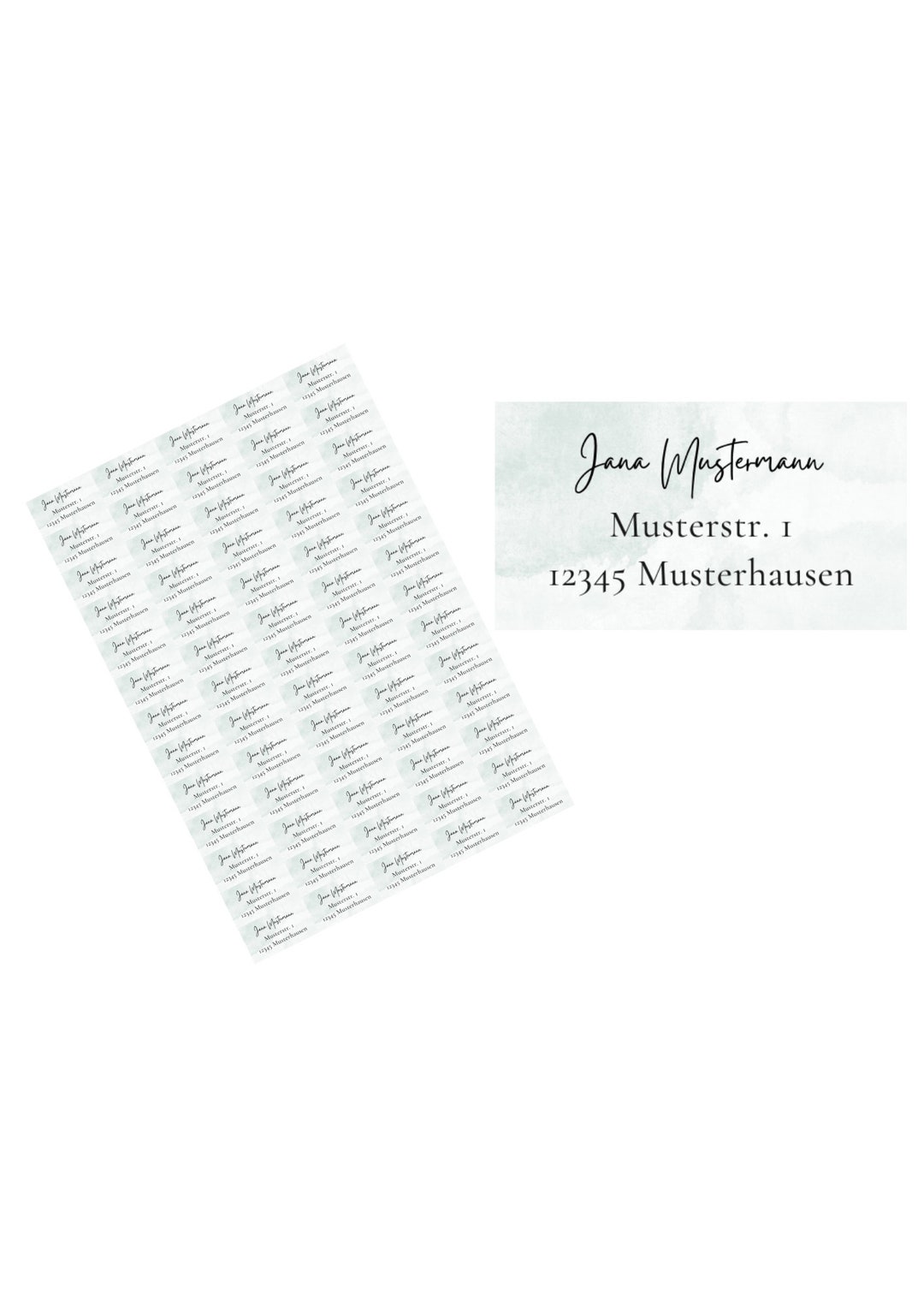 48x Address Sticker Stickers Customizable Personalized Sticker 38 X 21 ...