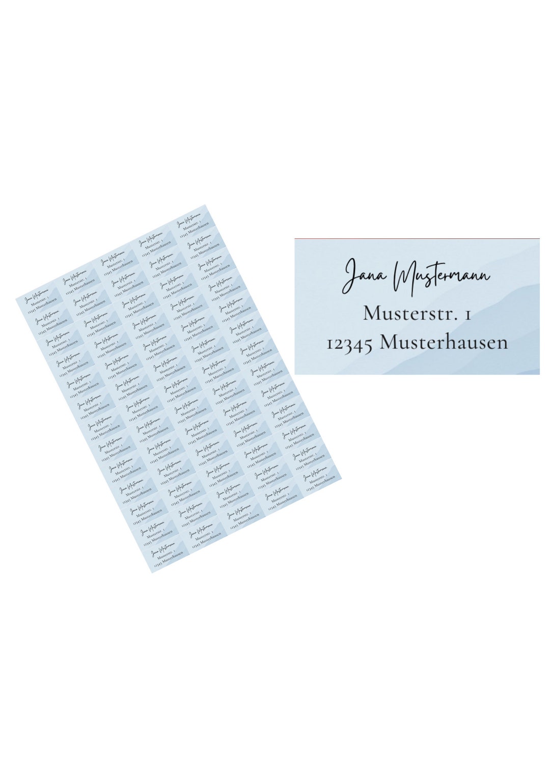 48x Address Sticker Stickers Customizable Personalized Sticker 38 X 21 ...