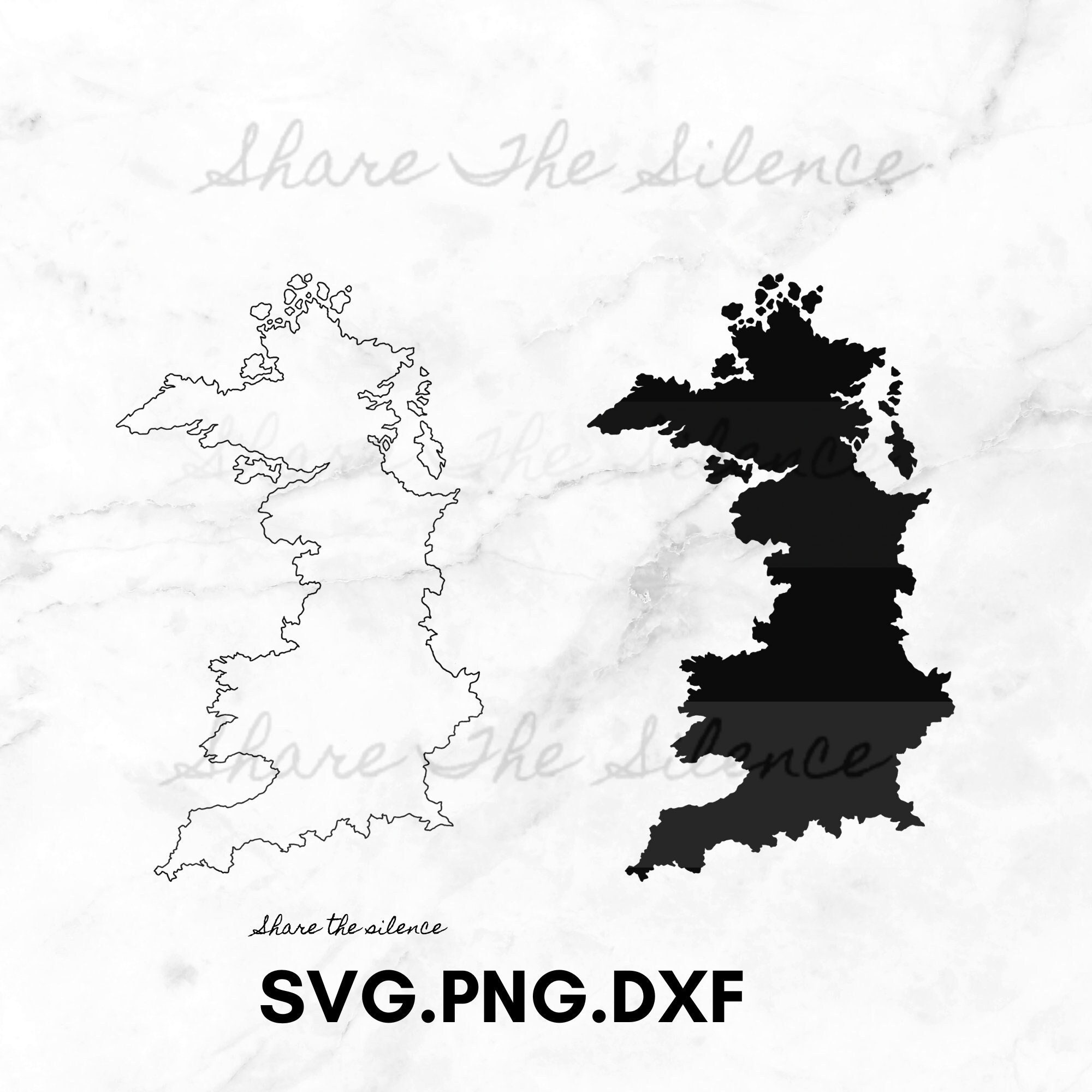 Fae Map Outline | SVG PNG DXF - Etsy
