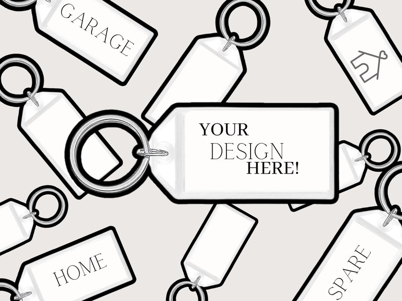 Customisable Key Tag Organisation Template | Download & Print - Etsy