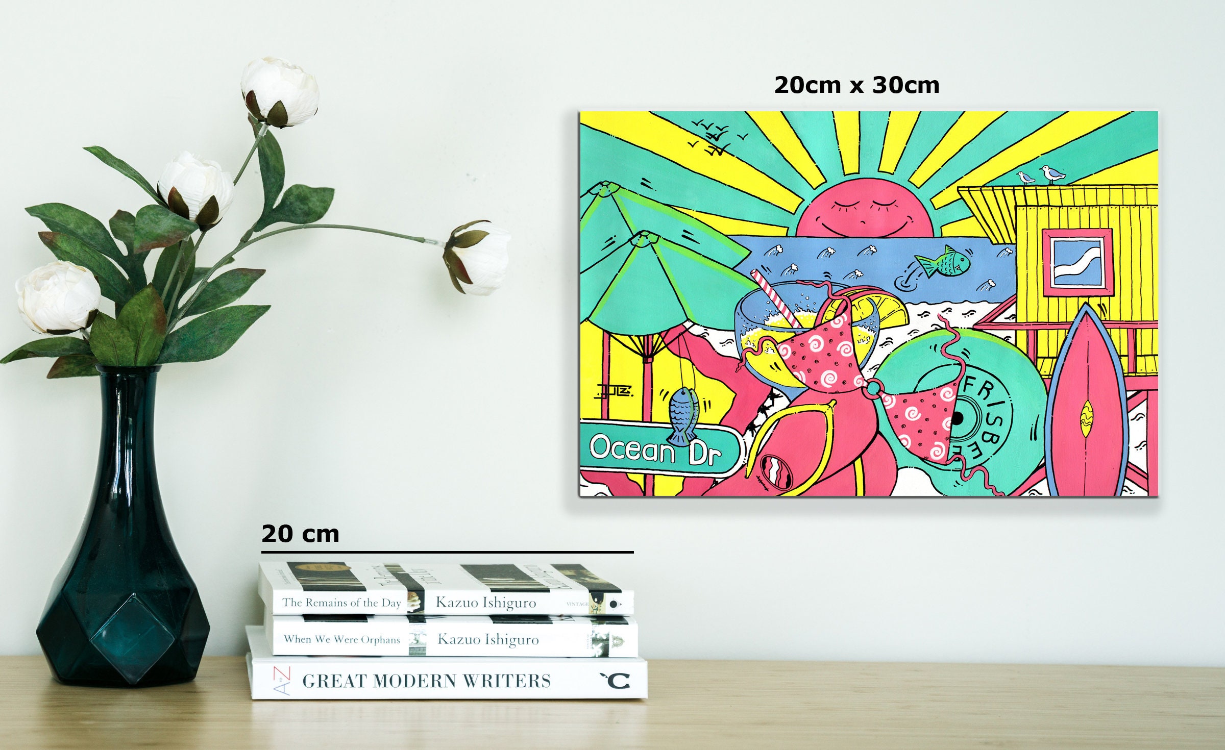 Miami Beach, Street Art, Sunset, Sundowner, Picture on Canvas ...