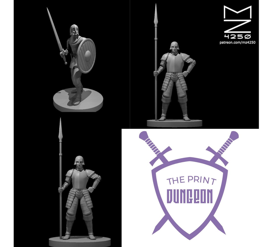 NPC Guards 28mm Dungeons and Dragons Pathfinder Wargaming - Etsy Australia