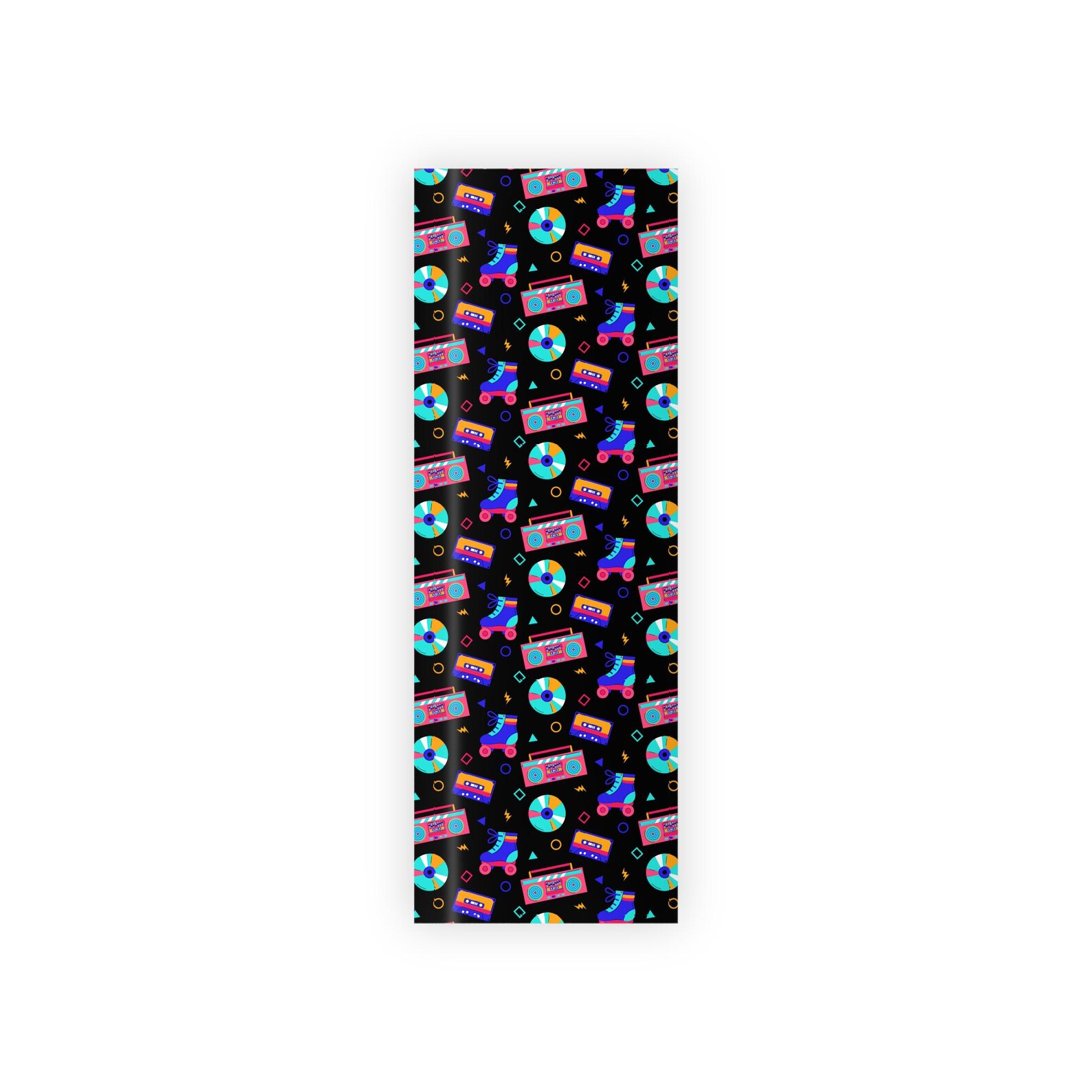 Wrapping Paper, 80s 90s Retro Design Christmas Gift Wrap Roll, Holiday ...