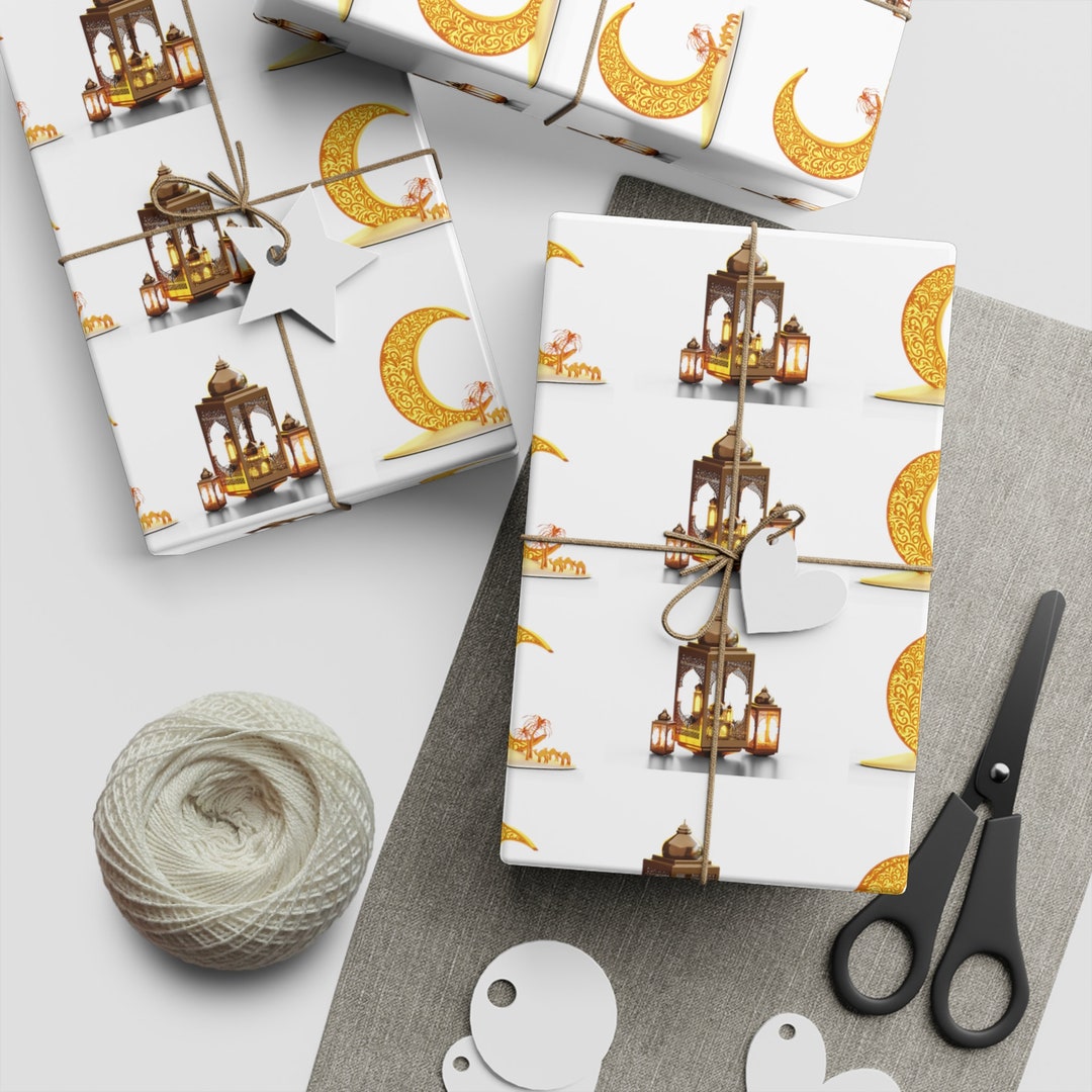 Personalized Ramadan Mubarak Wrapping Papers Islamic Arabic Art Pattern ...