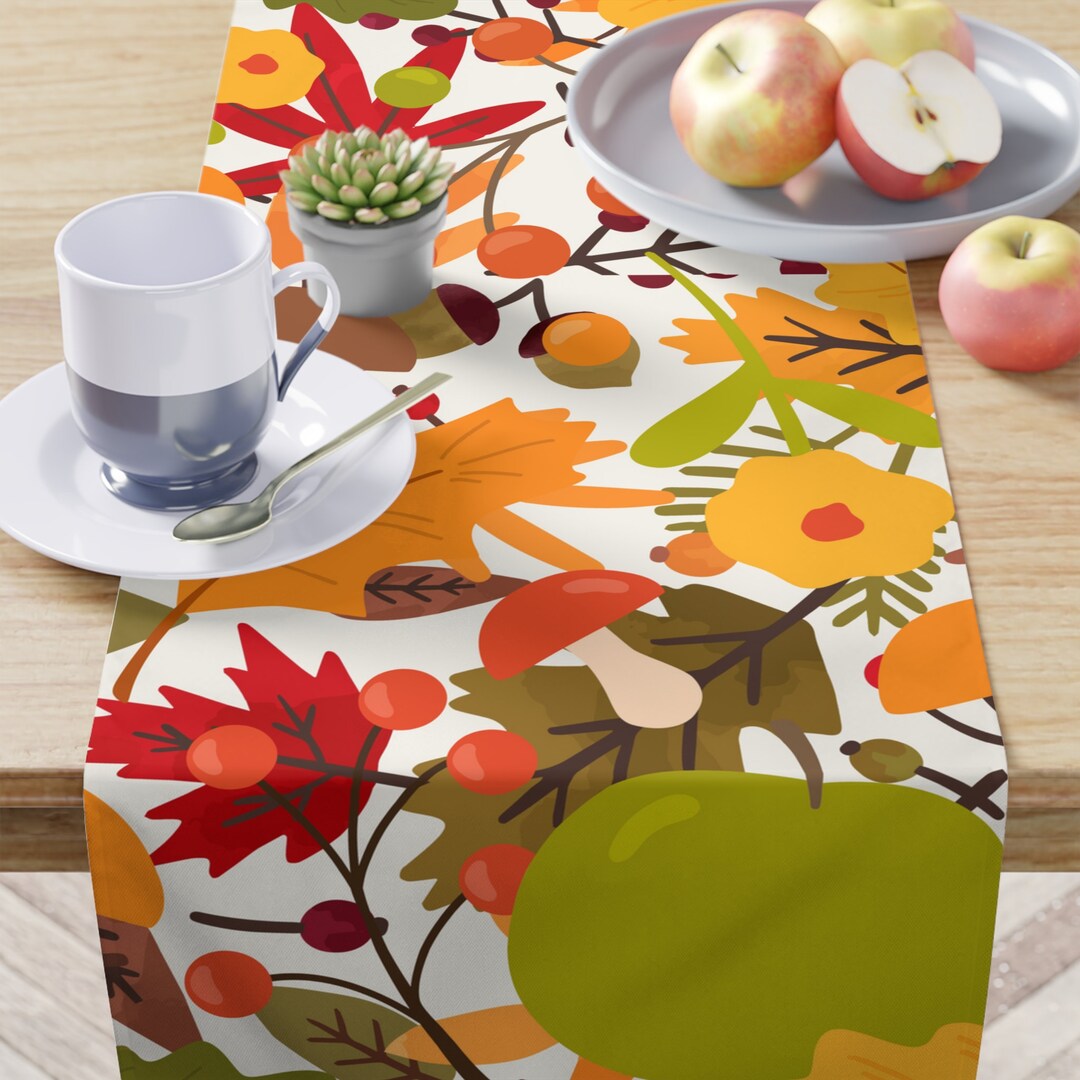 Thanksgiving Personalised Table Runner, Thanksgiver Thanks, Thankful ...