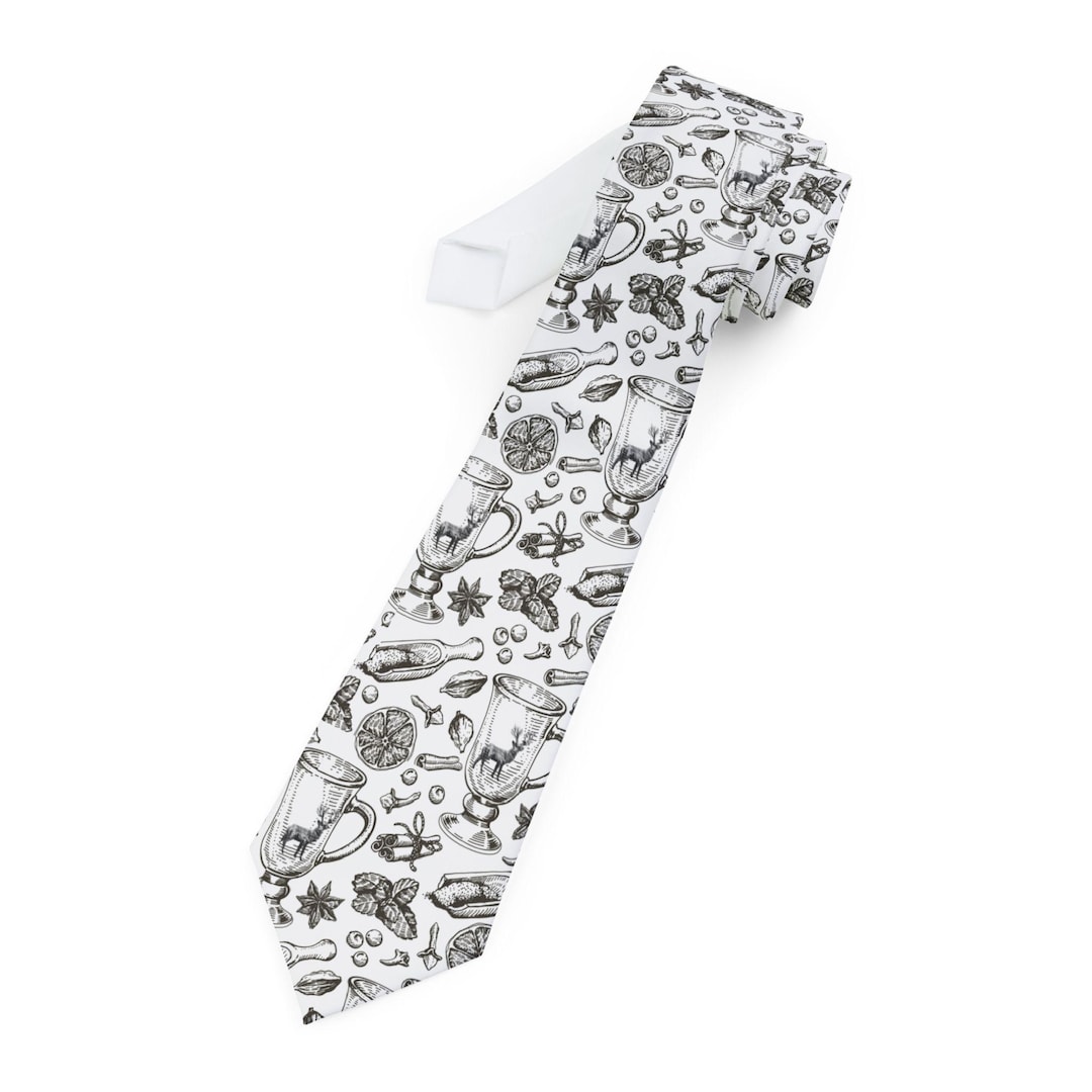 Christmas Necktie, Holiday Tie, Festive Men's Accessories, Xmas Gift ...
