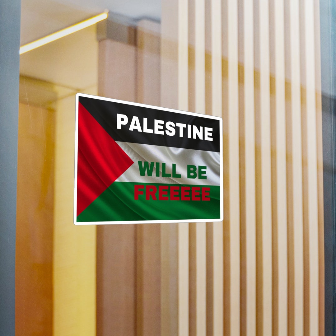 Support Palestine Sticker Vinyl Decals, Palestine Will Be Free Stickers ...