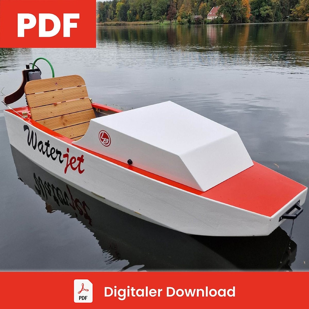Mini Boat DIY Building Instructions / Blueprint - Etsy