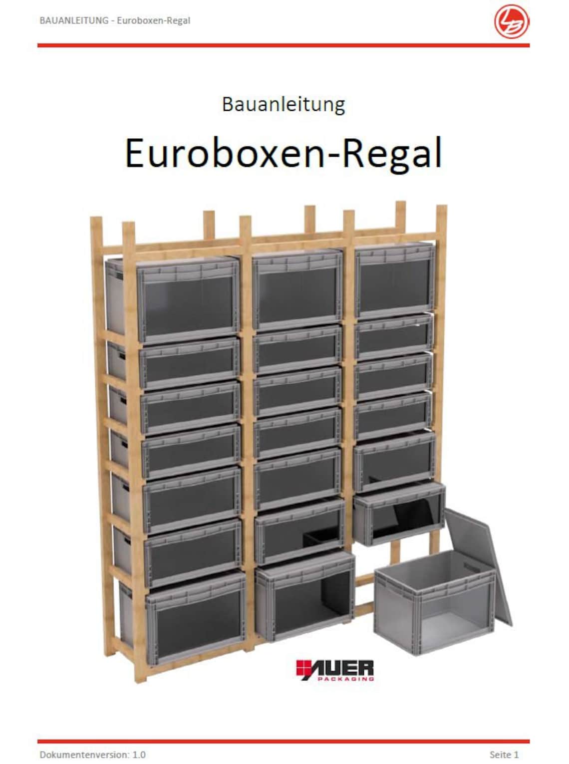 Euroboxen-Regal | DIY Bauanleitung / Bauplan - Etsy.de