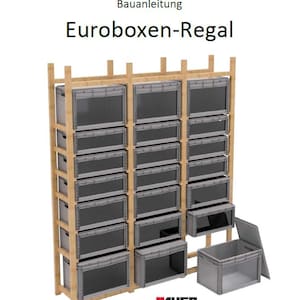 Eurobox Shelf DIY Construction Instructions / Construction Plan - Etsy