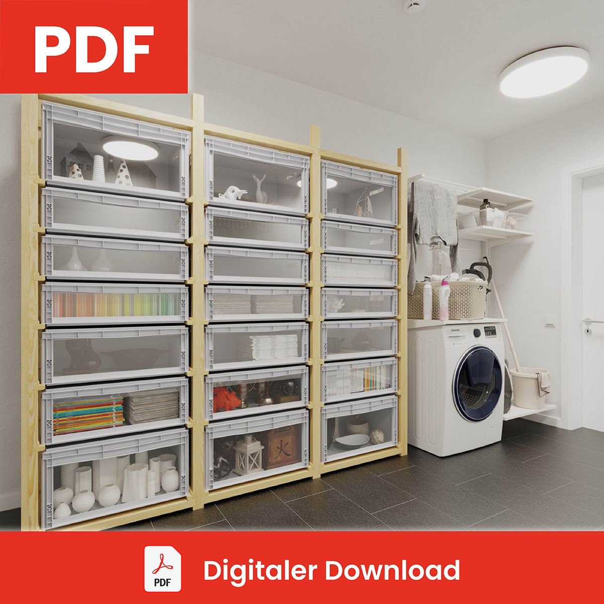 Euroboxen-Regal DIY Bauanleitung / Bauplan - Etsy.de