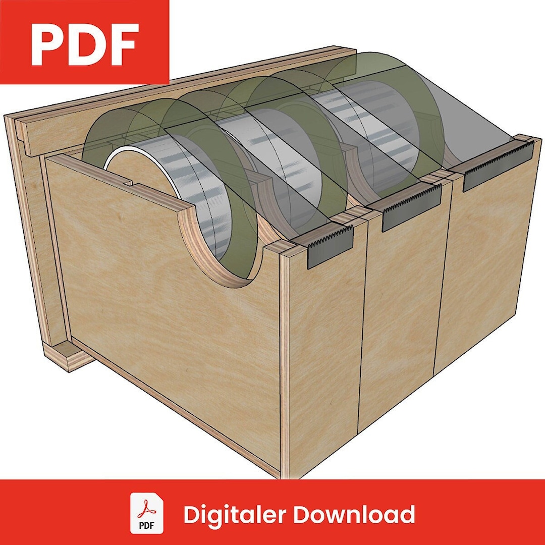 Tape Dispenser DIY Building Instructions / Blueprint - Etsy