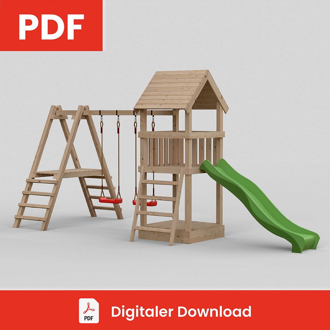 Children's Play Tower Flex DIY Building Instructions / Blueprint - Etsy