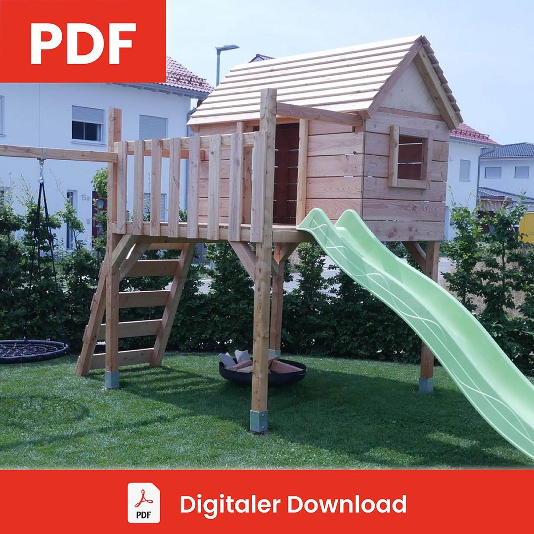 Children's Play Tower DIY Construction Instructions / Construction Plan ...