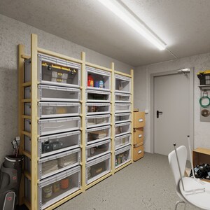 Eurobox Shelf DIY Construction Instructions / Construction Plan - Etsy