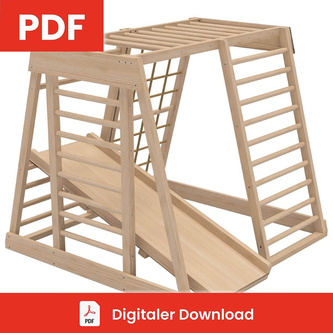 Climbing Frame Trapeze DIY Building Instructions / Blueprint - Etsy