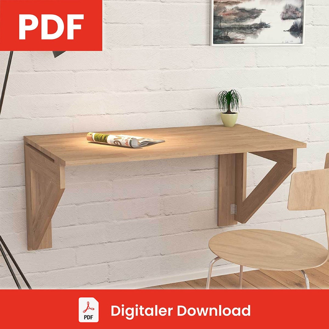 Foldable Table DIY Building Instructions / Blueprint - Etsy