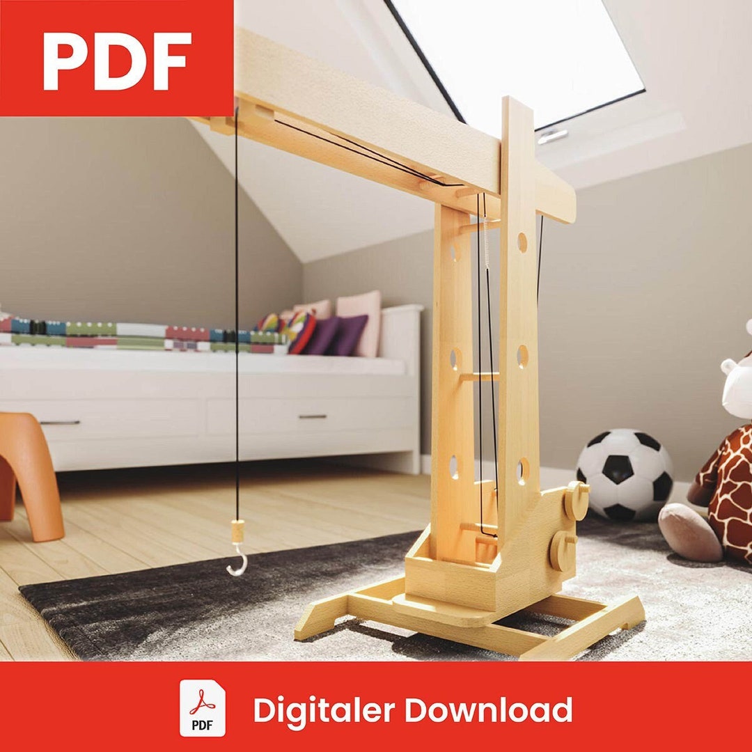 Wooden Crane DIY Construction Instructions / Construction Plan - Etsy