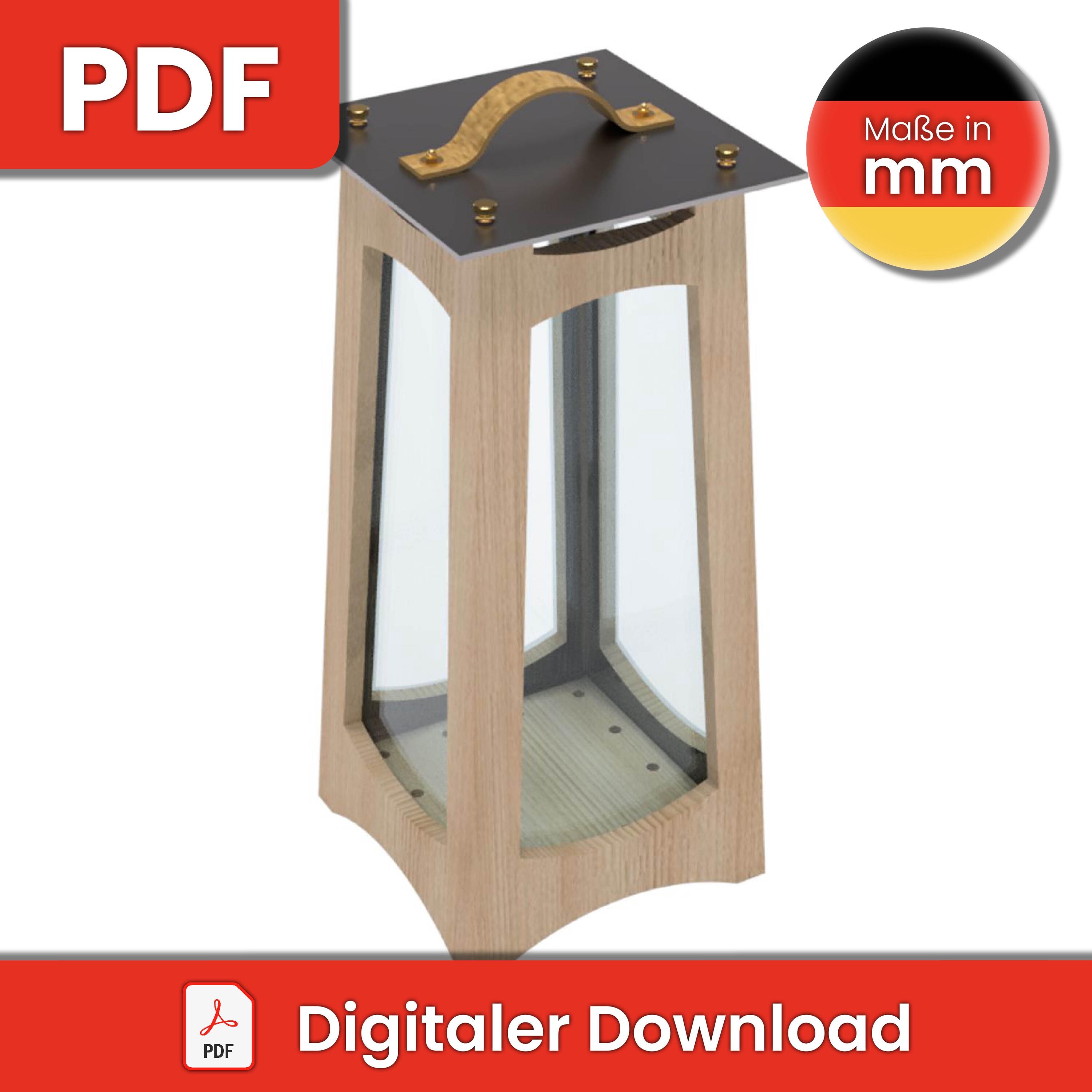 Candle Lantern | DIY Construction Instructions / Construction Plan - Etsy