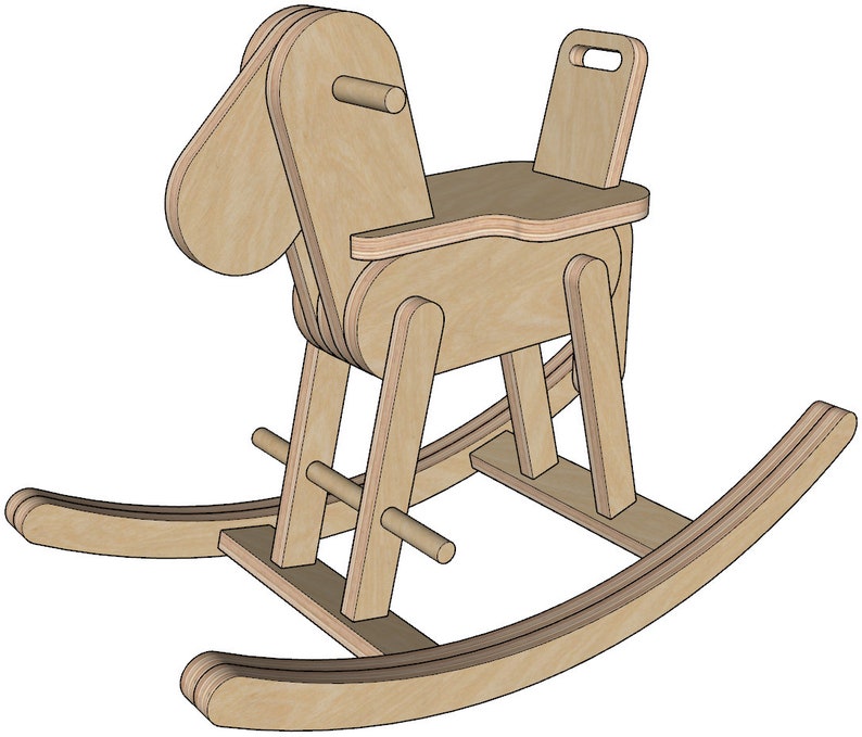 Rocking Horse DIY Building Instructions / Blueprint - Etsy