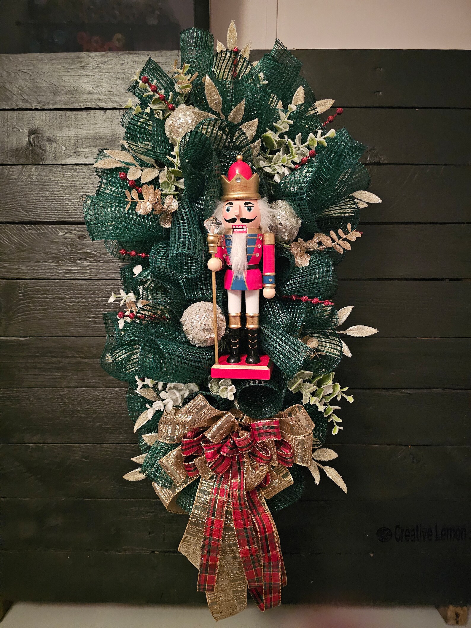 Nutcracker Christmas Swag, Door Swag - Etsy