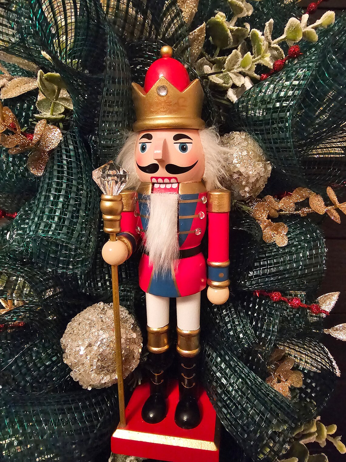 Nutcracker Christmas Swag, Door Swag - Etsy