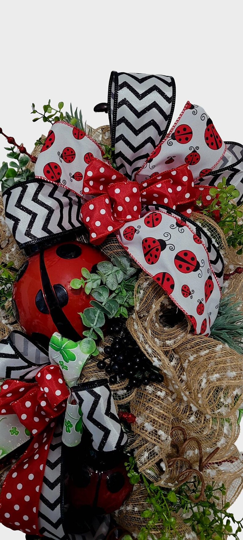 Ladybug Swag, Summertime Door or Patio Decor - Etsy