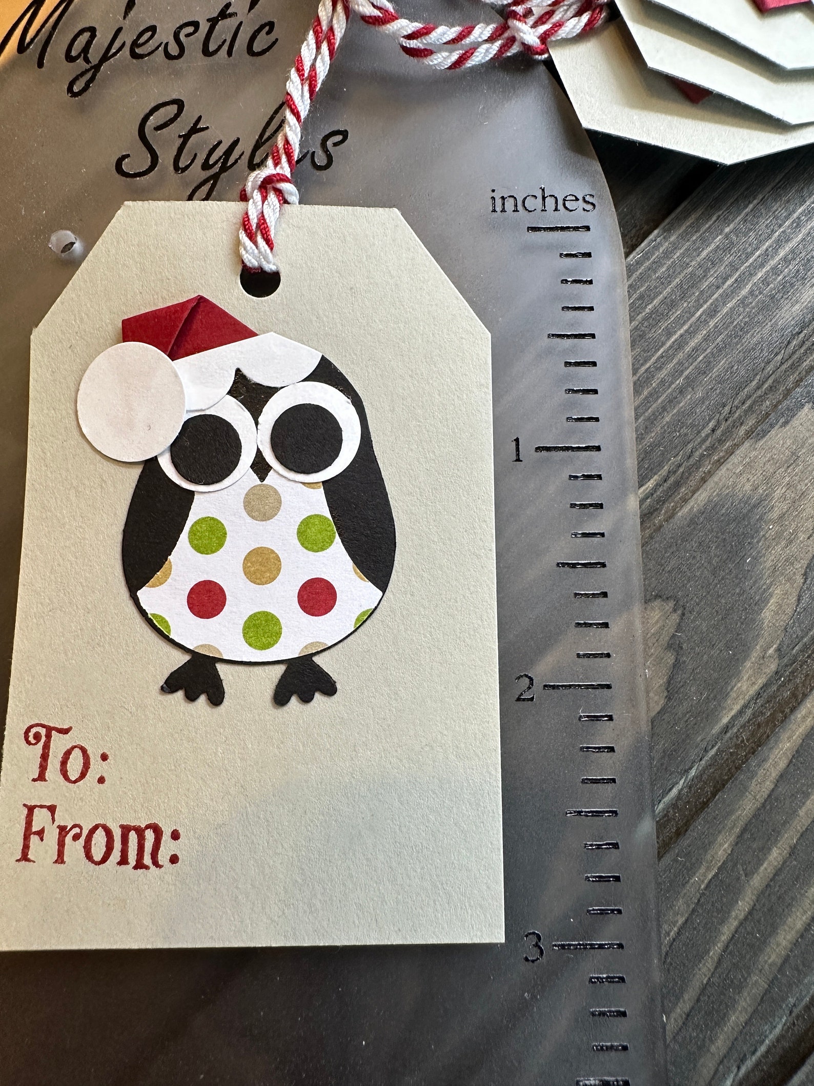 Penguin Gift Tags Christmas Gift Tags Paper Punch Art Gift Tags ...