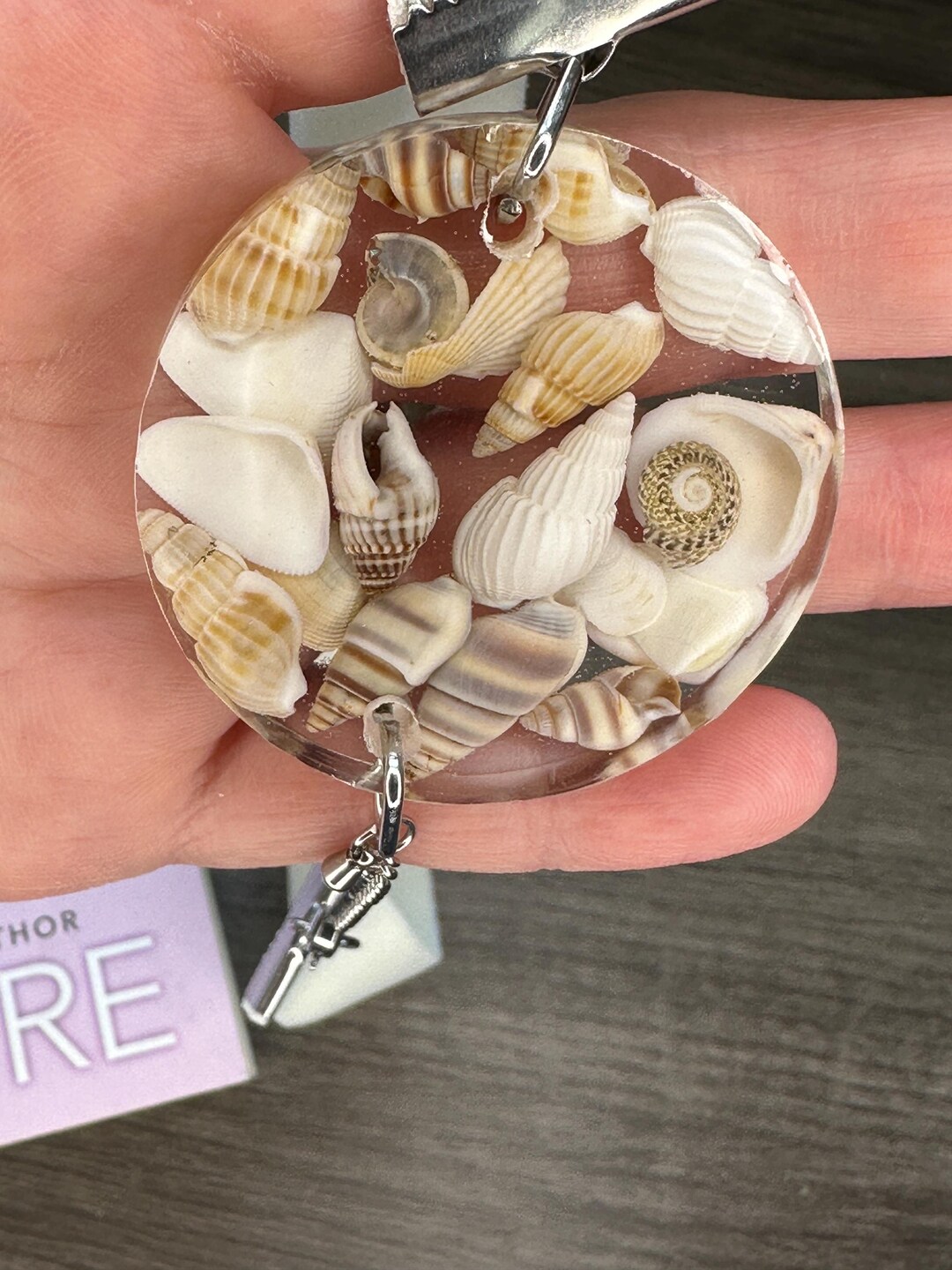 Shell Bookmark | Adjustable Stretchy Bookmark | Book Band | Resin ...