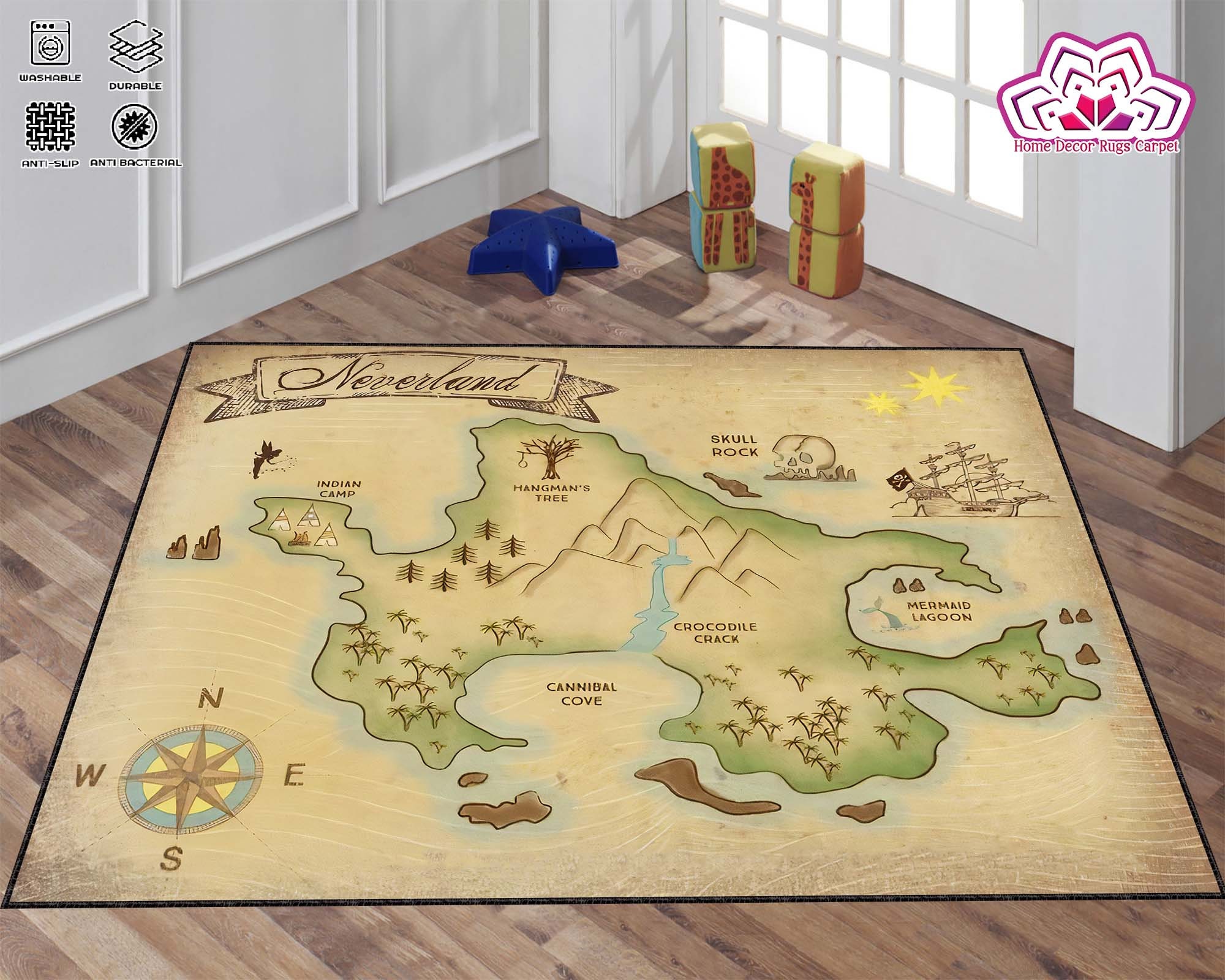 Neverland Map Wallpaper