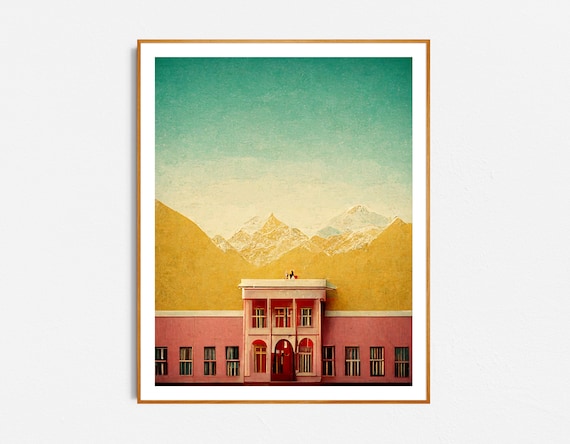 Wes Anderson Poster Instant Download AI Art Downloadable - Etsy