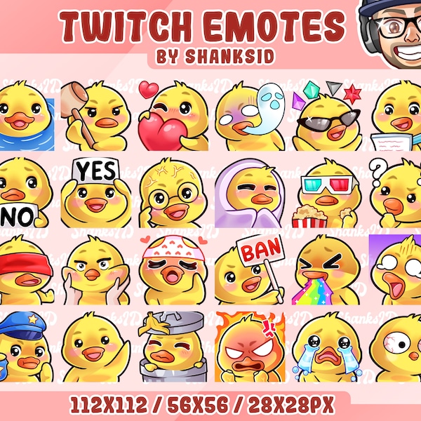 Rubber Duck Emotes Twitch - Etsy