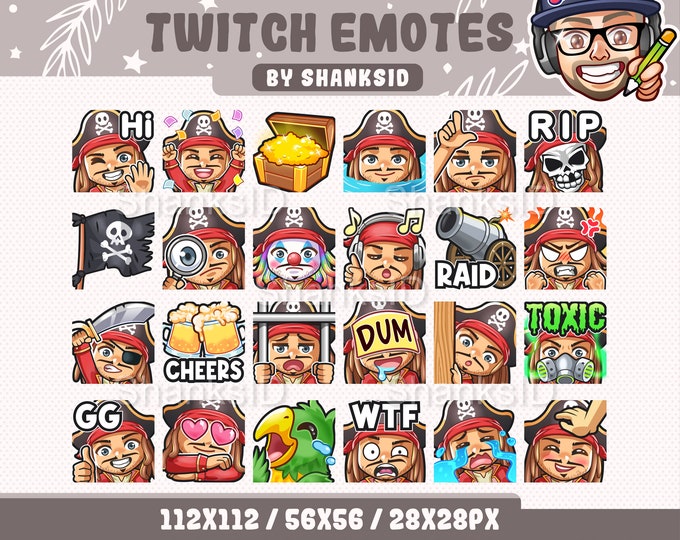 Pirate Sails up and Down Emote - Animated Emote for Twitch, Discord ...