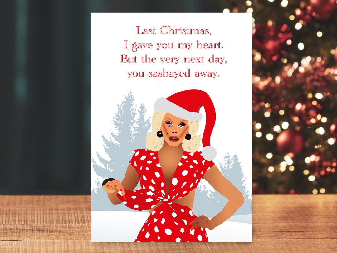 Drag Race Themed Christmas Card Last Christmas Wham Themed - Etsy