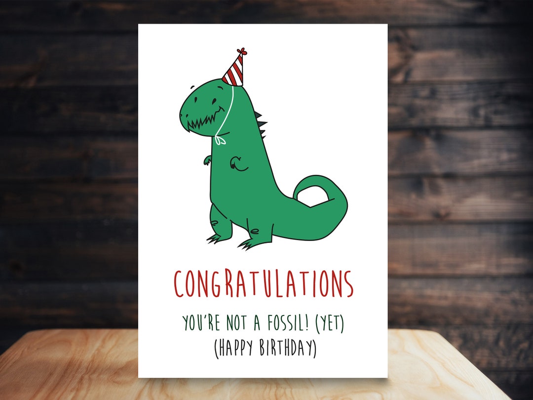 The Last of Us Dinosaur Congratulations Gaming Birthday Card - Etsy