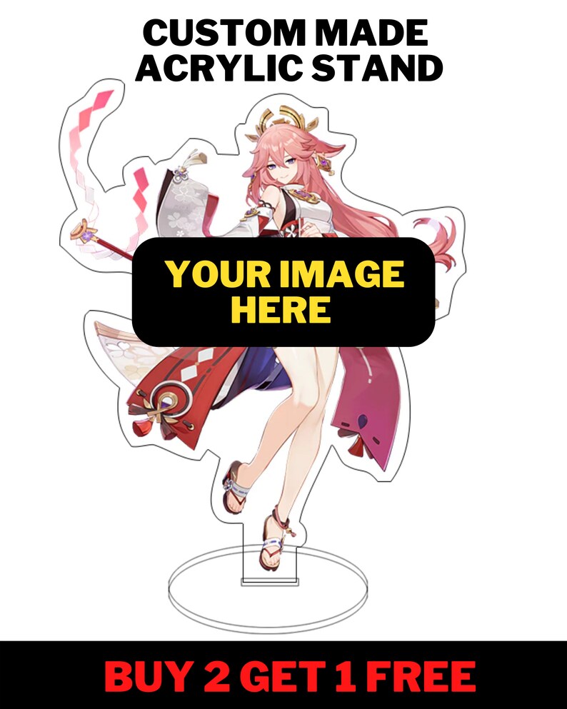 Custom Acrylic Anime Stand Figurine Standee Rainbow - Etsy