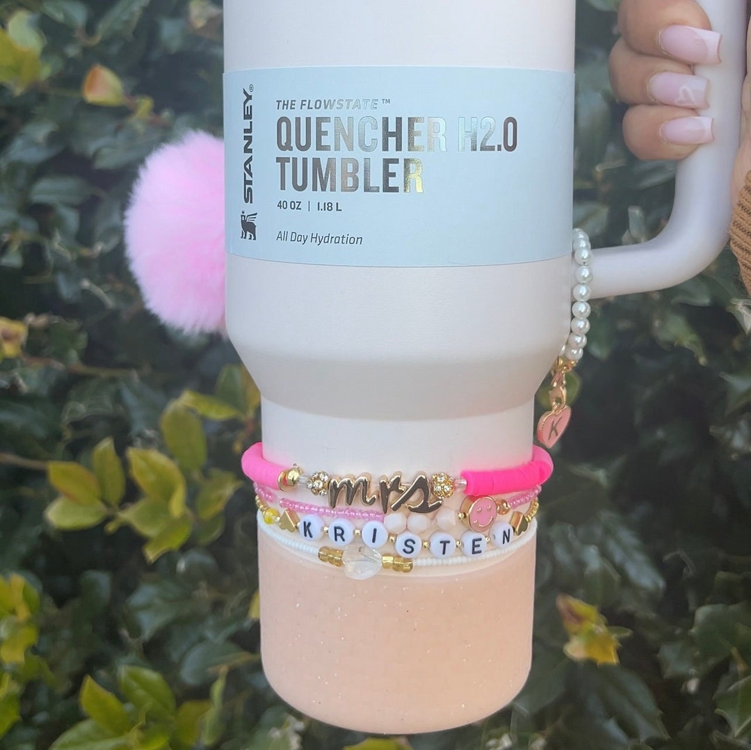 Set of 4 Custom Tumbler Boot Topper Bracelets Personalized Tumbler ...