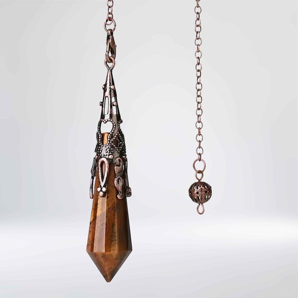 Multi-faceted Crystal Pendulum for Dowsing Natural Gem Stone Spiritual ...