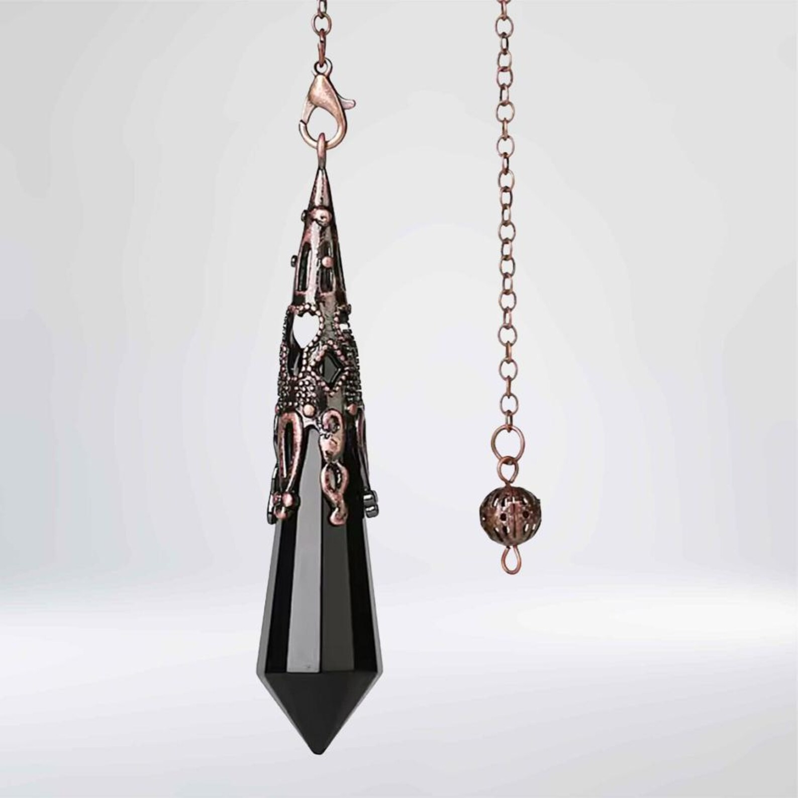Multi-faceted Crystal Pendulum for Dowsing Natural Gem Stone Spiritual ...