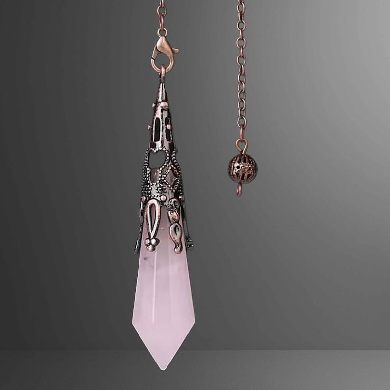 Multi-faceted Crystal Pendulum for Dowsing Natural Gem Stone Spiritual ...