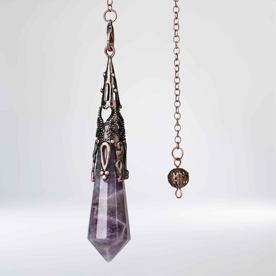 Multi-faceted Crystal Pendulum for Dowsing Natural Gem Stone Spiritual ...
