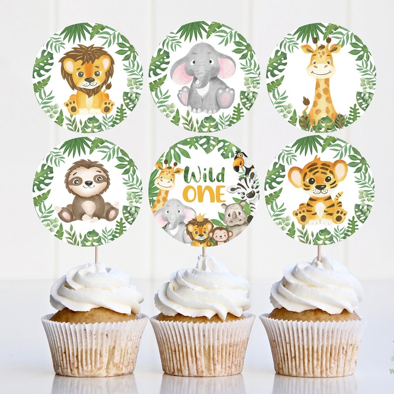 Round 1 Cupcake Topper - Etsy