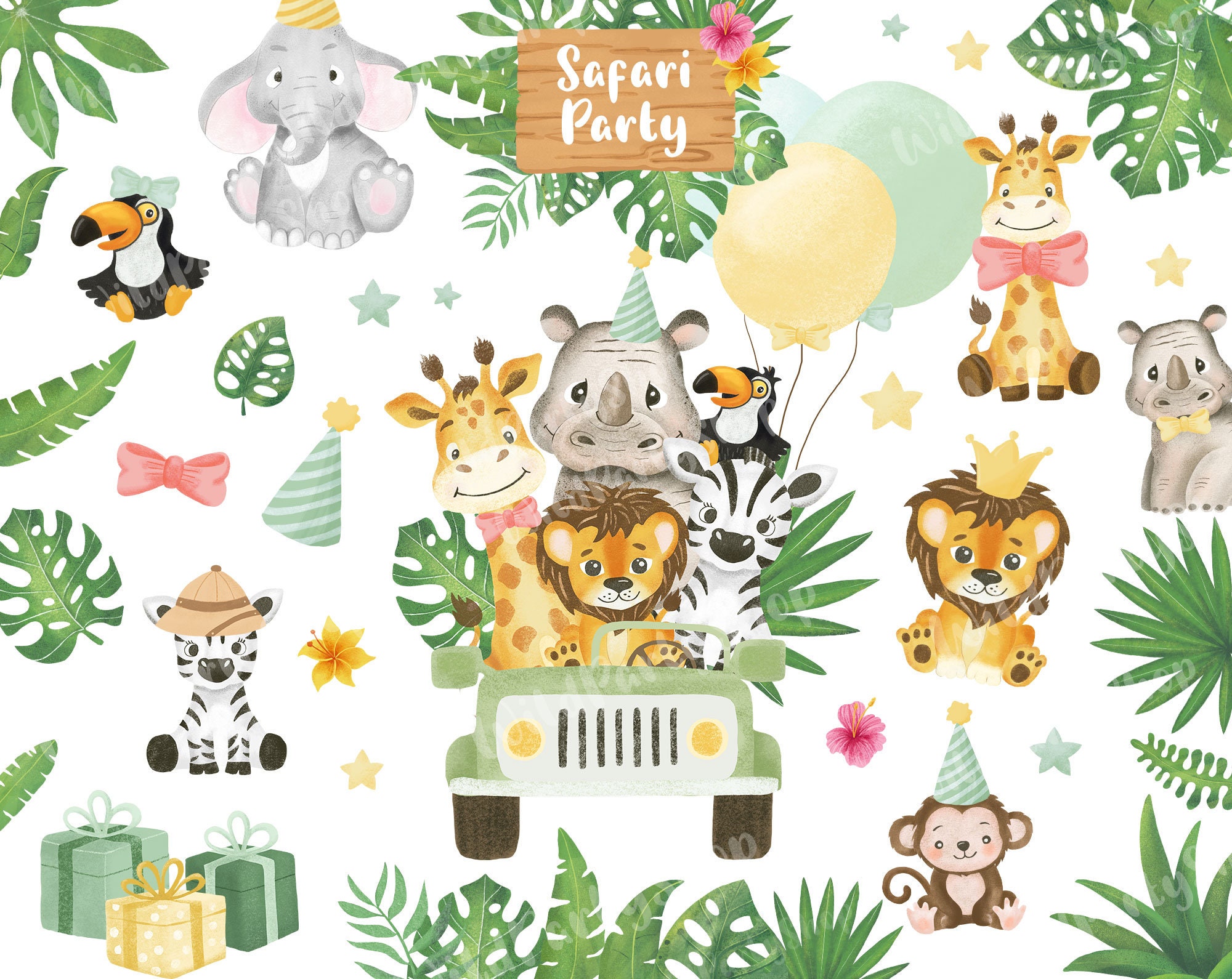 Baby Safari Clipart