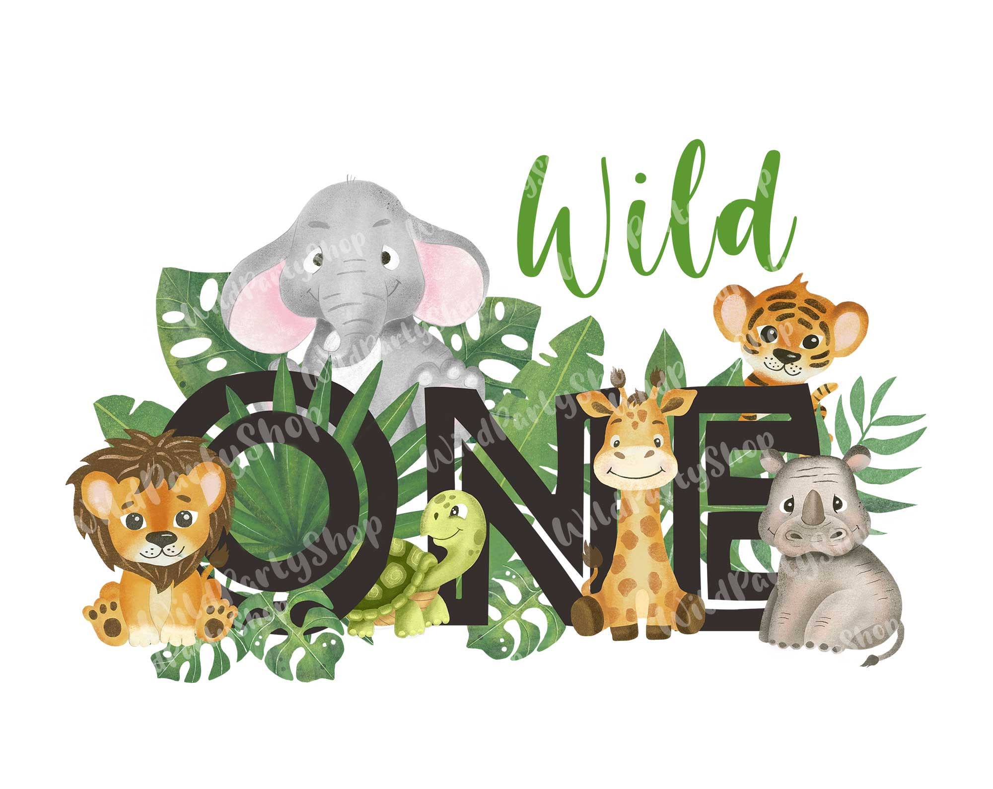Wild ONE 1st Birthday PNG Safari T-shirt Transfer File Baby - Etsy